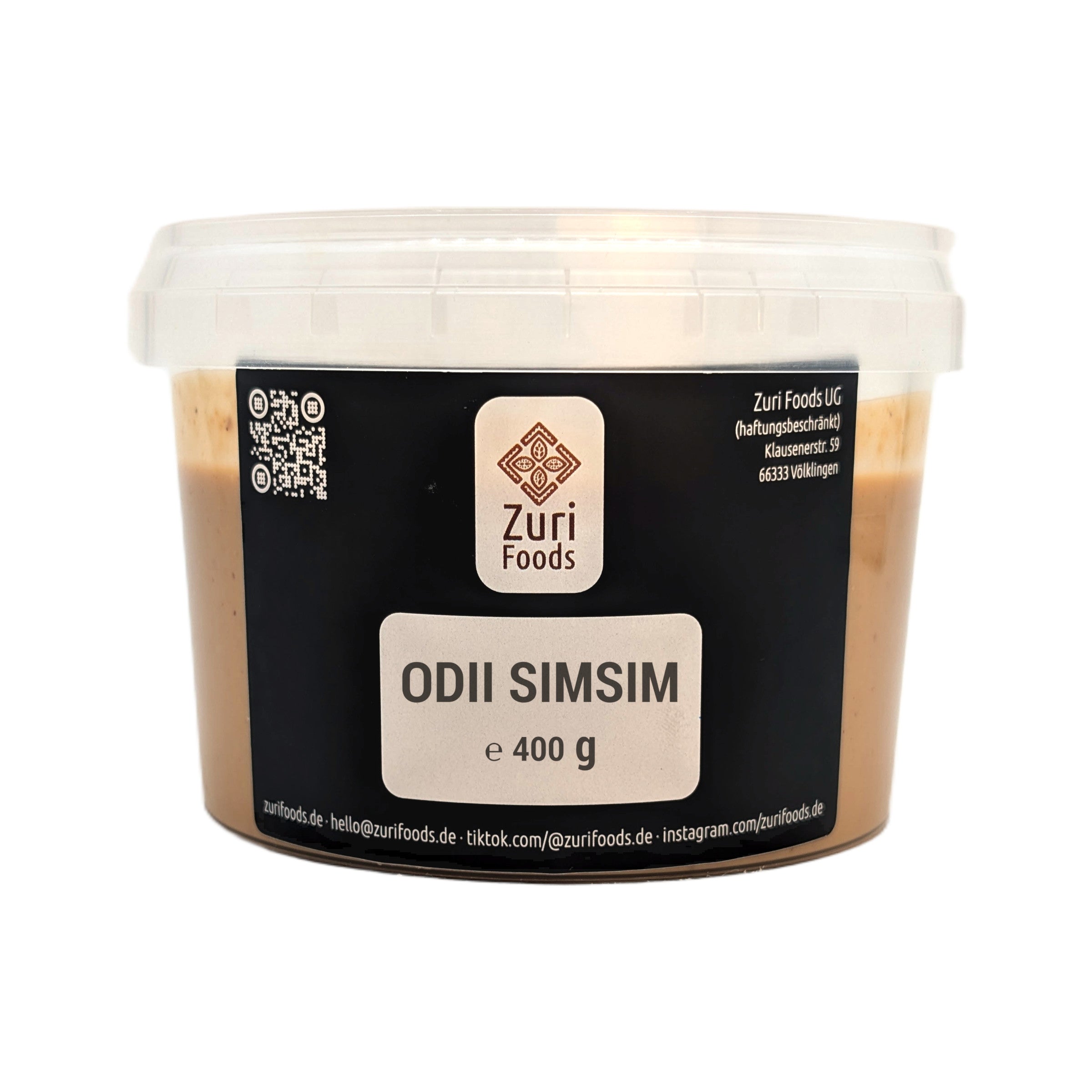 Kipoli / Odii + Simsim – 400 Gr – Gnuts Butter mit Sesam – Zuri Foods UG